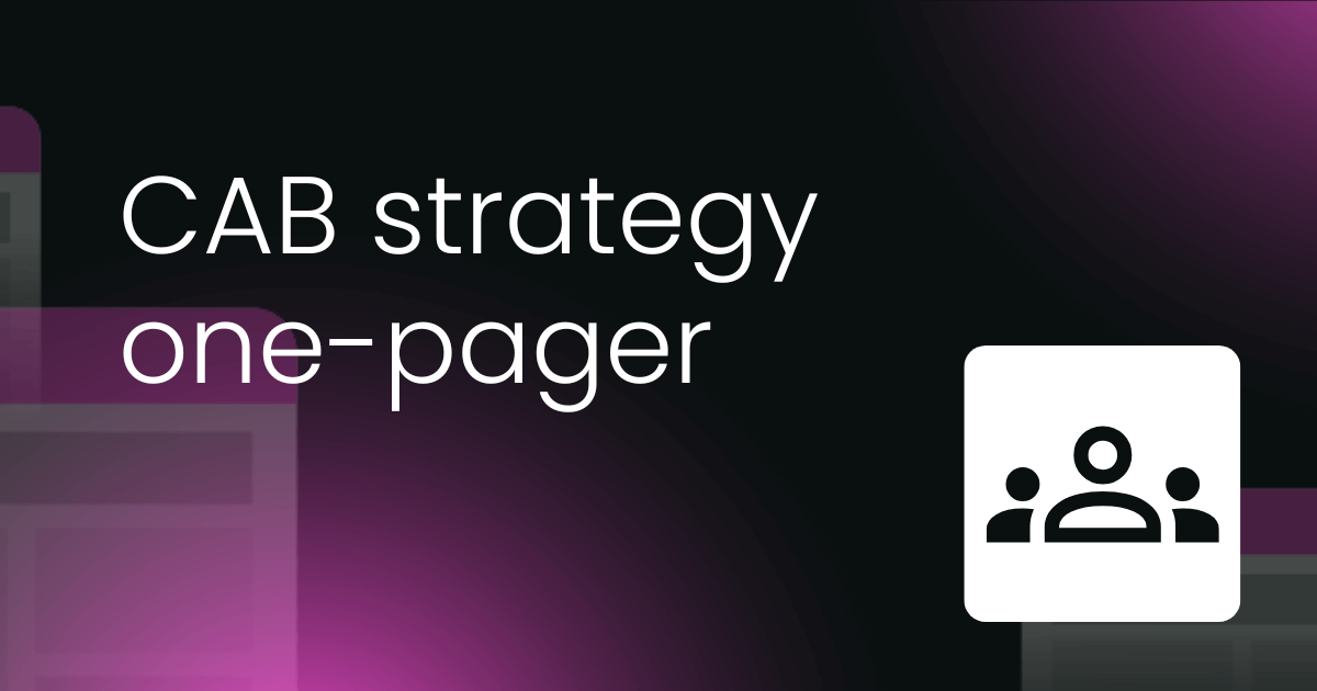 CAB strategy one-pager