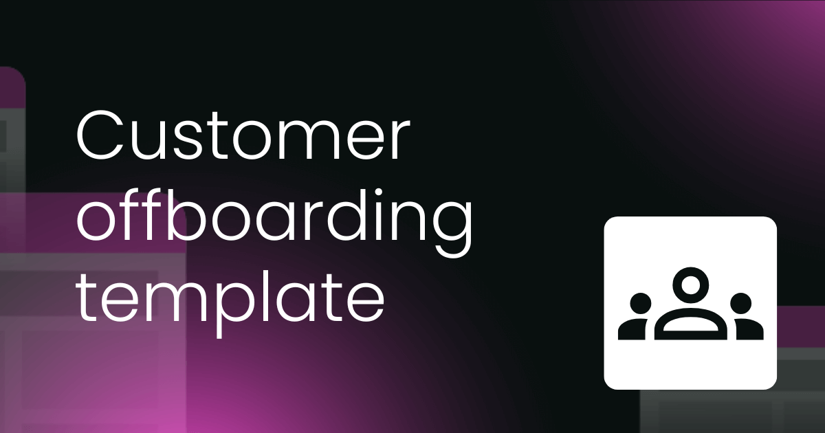 Customer offboarding template | Free PDF download