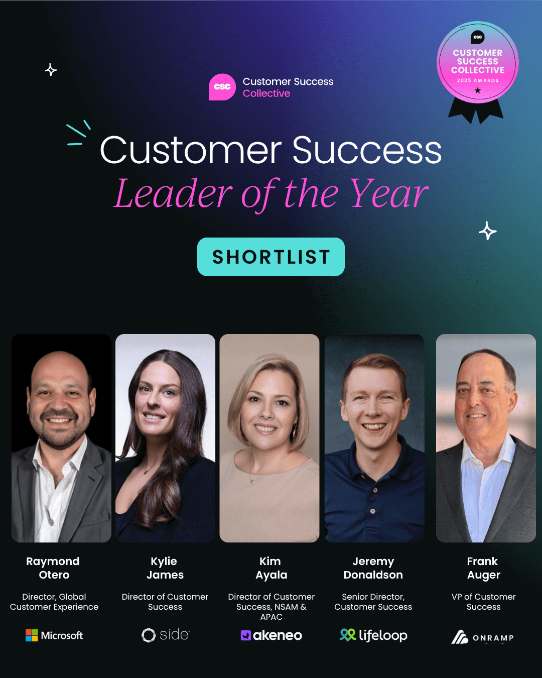 Your finalists for the 2025 Customer Success Awards